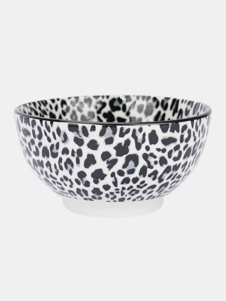 Sinsay - Keramické misky s leopardím vzorem 2 pack - černá