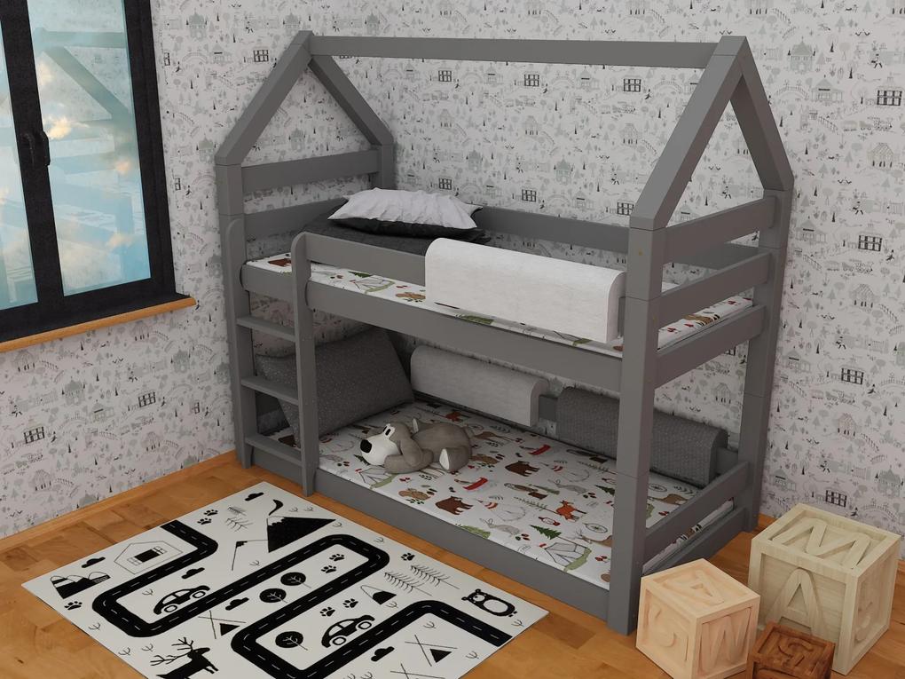 Vomaks Patrová postel 8X8 09A Rozměr: 90 x 200 cm, Barva: barva šedá