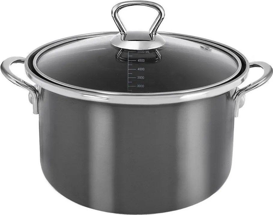 Smaltovaný hrnec s pokličkou 5 l Metalic – Orion