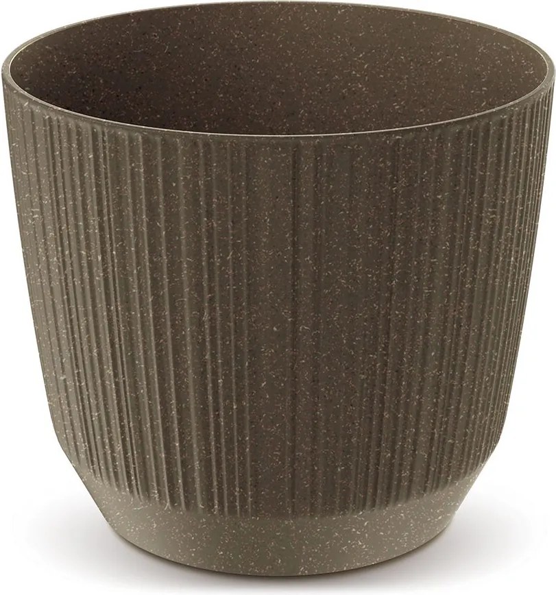 PRO Květináč RYFO ECO WOOD kávový 16,8cm