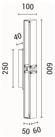 LED Nástěnné svítidlo LUIS LED/13W/230V 3000K