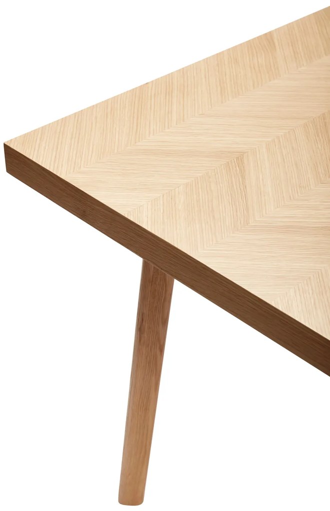HÜBSCH Jídelní stůl HERRINGBONE 200x100 cm světlý 881316