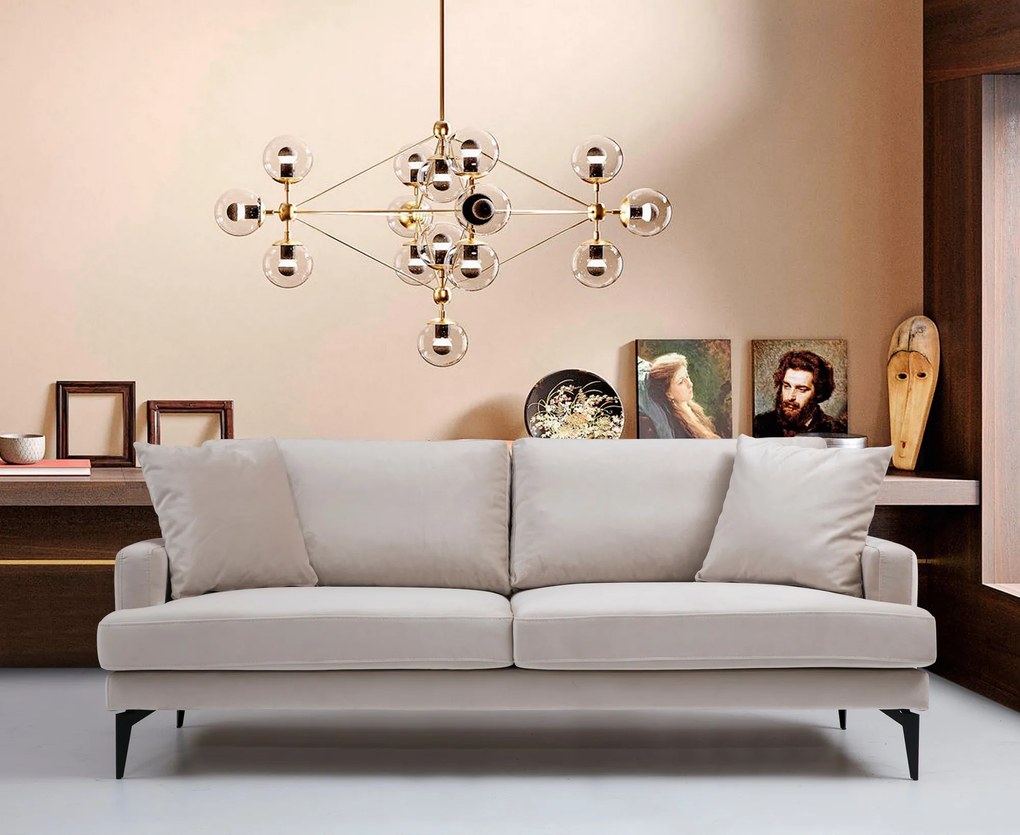 Atelier del sofa Třímístná pohovka PAPIRA béžová 560ARE1310