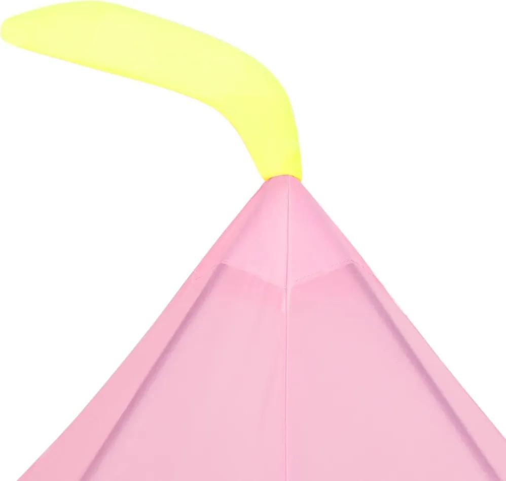 vidaXL Dětský stan na hraní s 250 míčky růžový100x100x127 cm [3107746] Barva: Vícebarevný