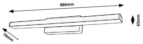Rabalux - LED Koupelnové nástěnné svítidlo LED/12W/230V IP44
