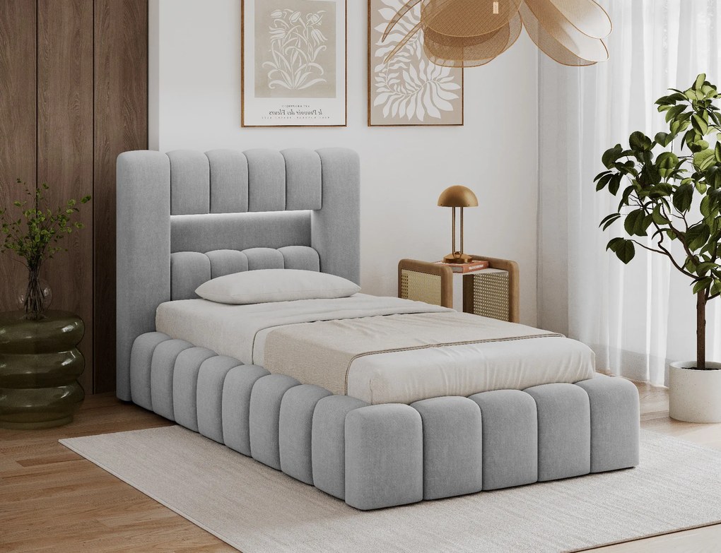 Postel Lamica 90x200 + Dřevěný rám/Standardní zdvih/kontejner