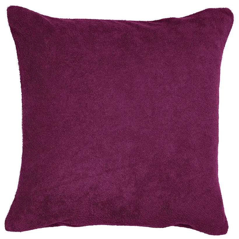 Švestka 027 silný 200g/m2 KARO froté povlak na polštář 40x40