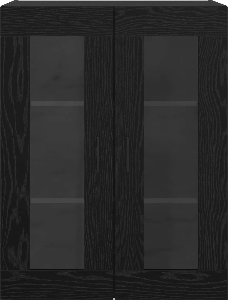 Nástěnné skříňky 2 ks Černý dub 69,5 x 34 x 90 cm 3394583