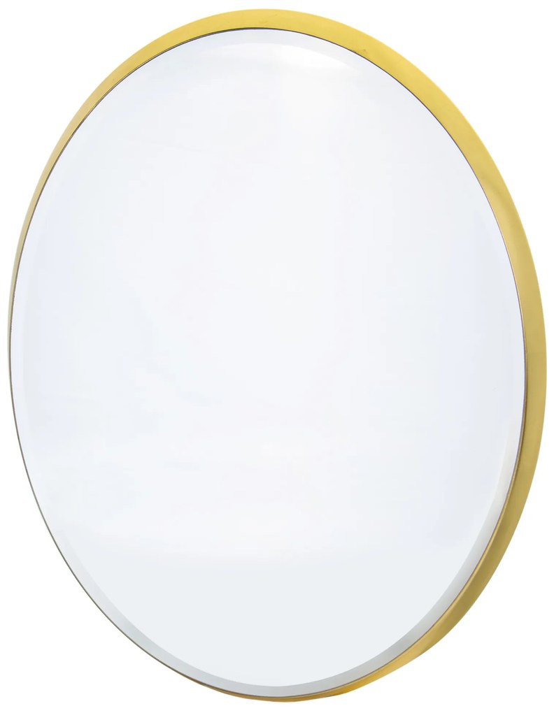 Oválné zrcadlo zlaté 117747