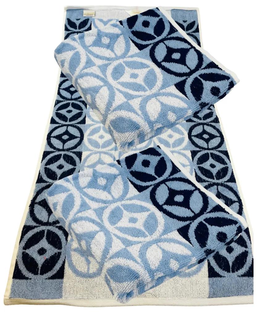 Froté ručník Kompass modrý 50x90cm TiaHome