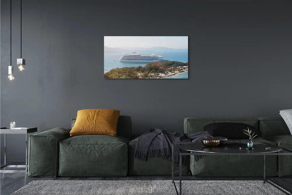 Obrazy na plátně Island loď salašnický mořská 125x50 cm