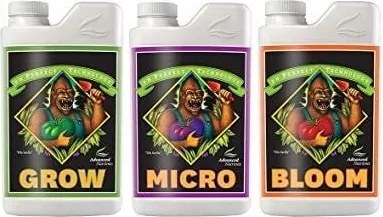 Sada hnojiv Advanced Nutrients Micro Bloom Grow 3x1L pipeta 3 ml