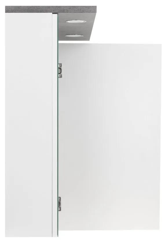 IDEA Závěsná skříňka 2 dveře PRAYA 73 bílá/beton