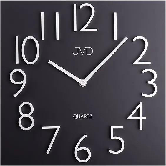 Nástěnné hranaté kovové hodiny JVD HB20