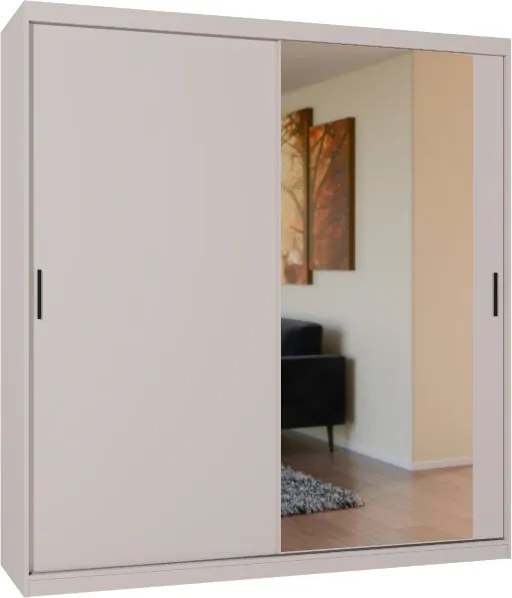 GiB Meble Šatní skříň BREGI SZ200 Barva: Votan/černá