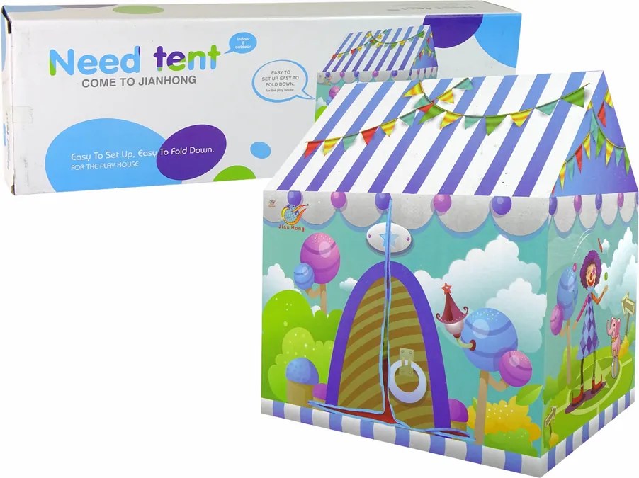 LEAN Toys Veselý cirkusový stan pro děti do zahrady