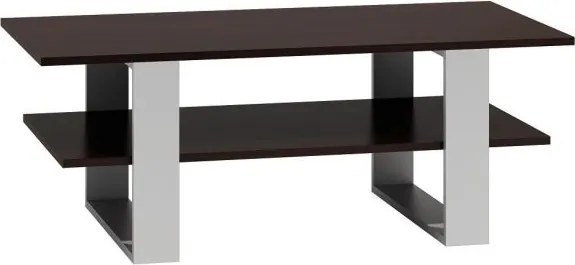 Konferenční stolek MARTES wenge/bílá (120 x 60) cm