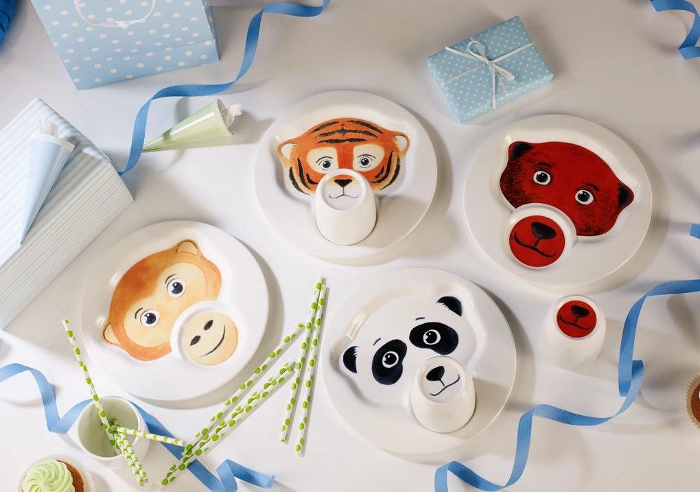 Villeroy&Boch Villeroy & Boch Animal Friends Dětská Sada Medvídek - hrnek a talíř, 2ks