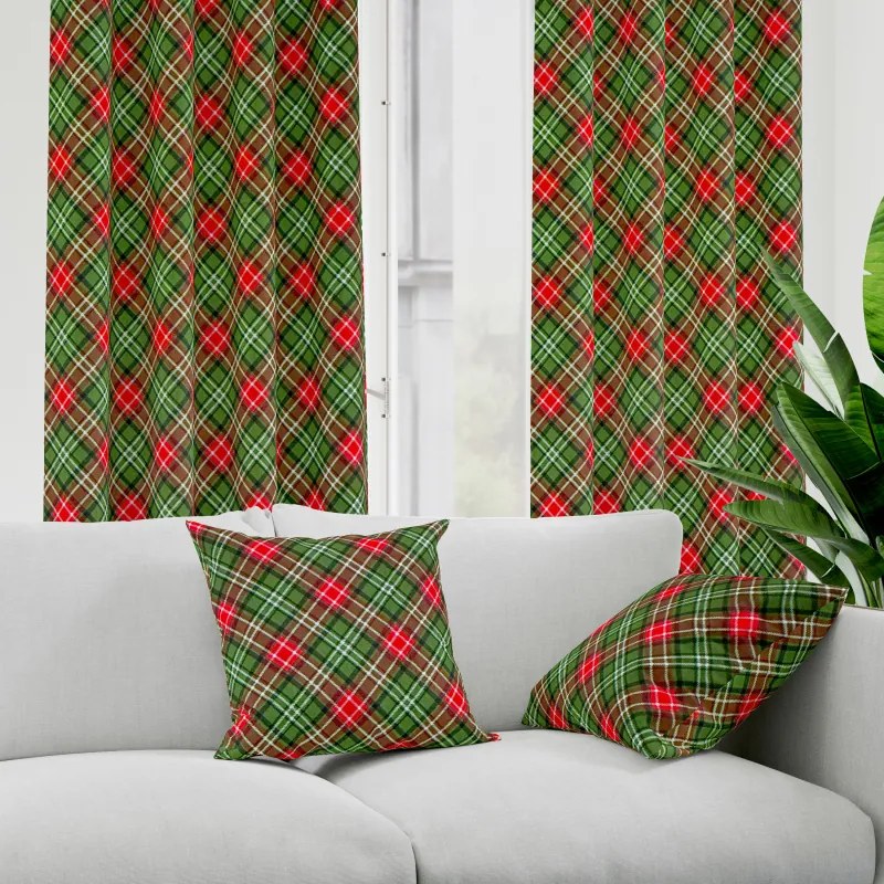 Ervi dekorační závěs Royal Lux - Tartan vánoční