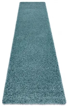 Dywany Luszczow Kusový koberec, běhoun SOFFI shaggy 5 cm modrý Rozměr koberce: 80 x 250 cm