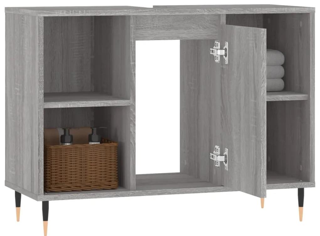 Koupelnová skříňka šedá sonoma 80 x 33 x 60 cm kompozitní dřevo