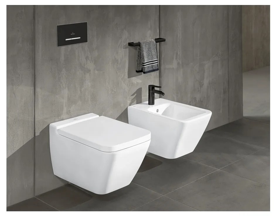 VILLEROY & BOCH Villeroy Boch FINION bidet závěsný, bílá alpin CeramicPlus, 446500R1