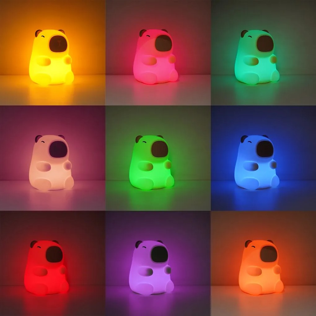 Dětská lampa Capybara, 0,45w, 3000k, RGB