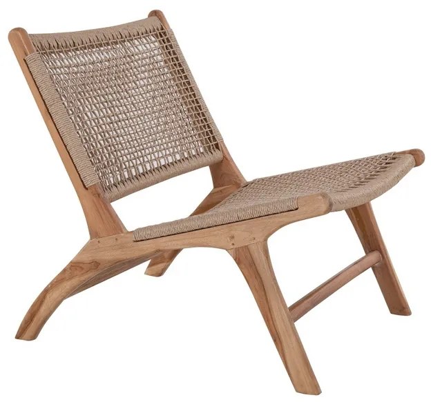 Designové křeslo Jadiel teak - syntetický ratan