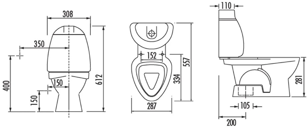 Sapho, KID dětské WC kombi vč.nádržky, spodní odpad, barevný potisk, CK301.400.0F