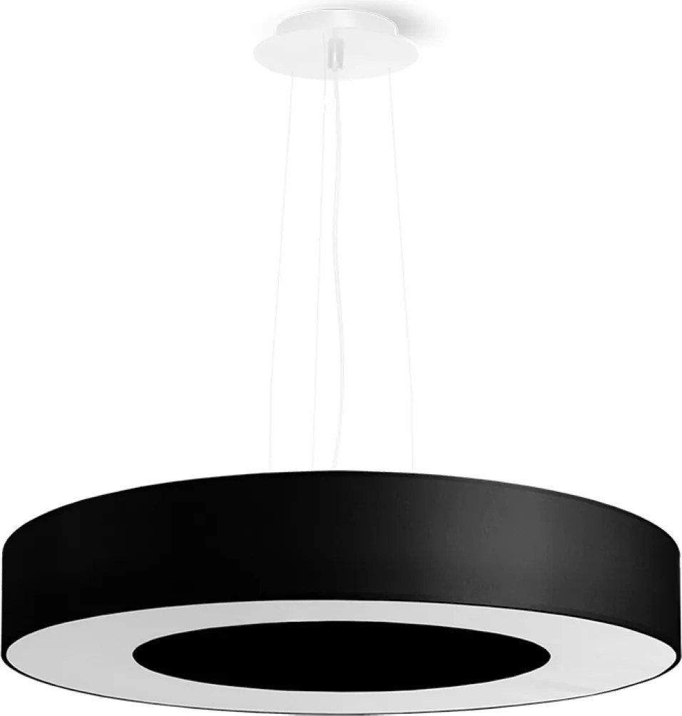 Sollux Lighting Lustr SATURNO SLIM 50 černý