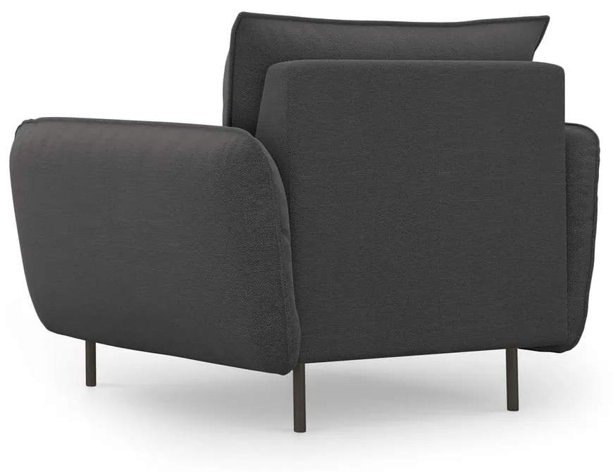 Tmavě šedé křeslo Cosmopolitan Design Vienna