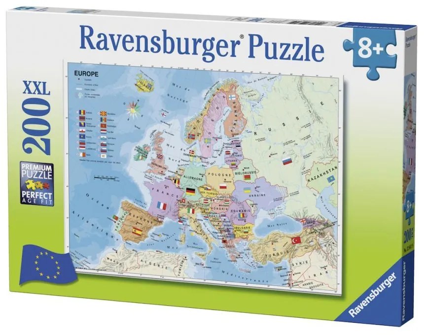 Ravensburger Mapa Evropy 200 dílků