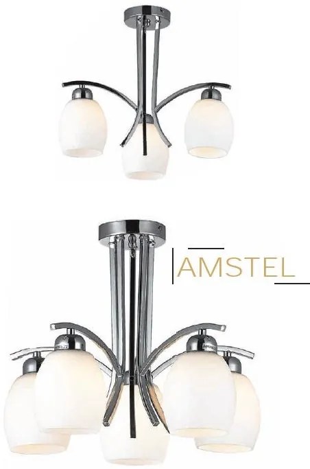 ACA DECOR Stropní svítidlo AMSTEL max. 3x60W/E27/230V/IP20