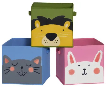 Dětské stohovatelné boxy na hračky RFB075P01(3 ks)