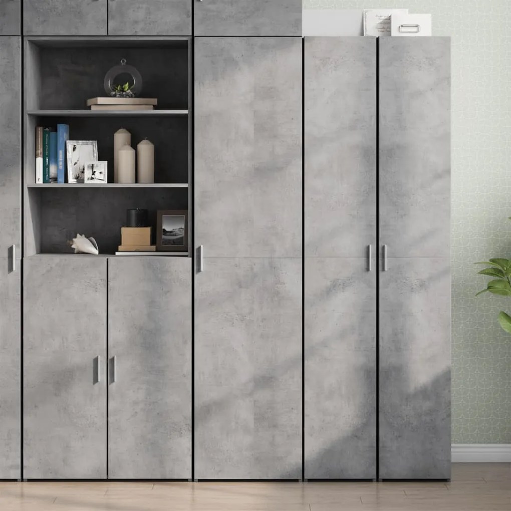 Skříň highboard betonově šedá 45x42,5x185 cm kompozitní dřevo 3281409