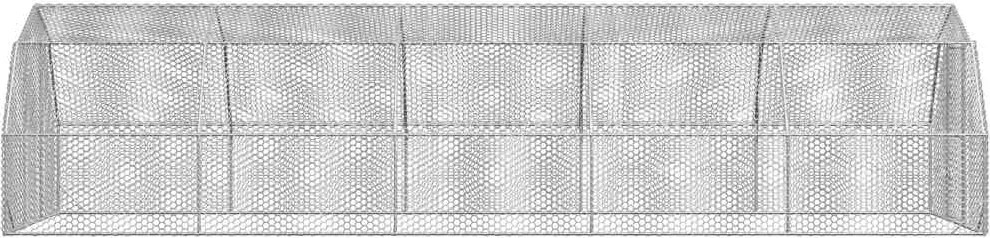 Výběh pro slepice 2,5x10x2,25 m pozinkovaná ocel 3328519
