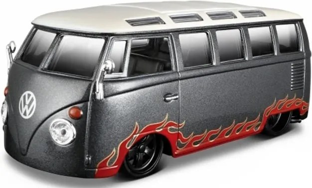 Maisto Volkswagen Van Samba Šedý 1:24