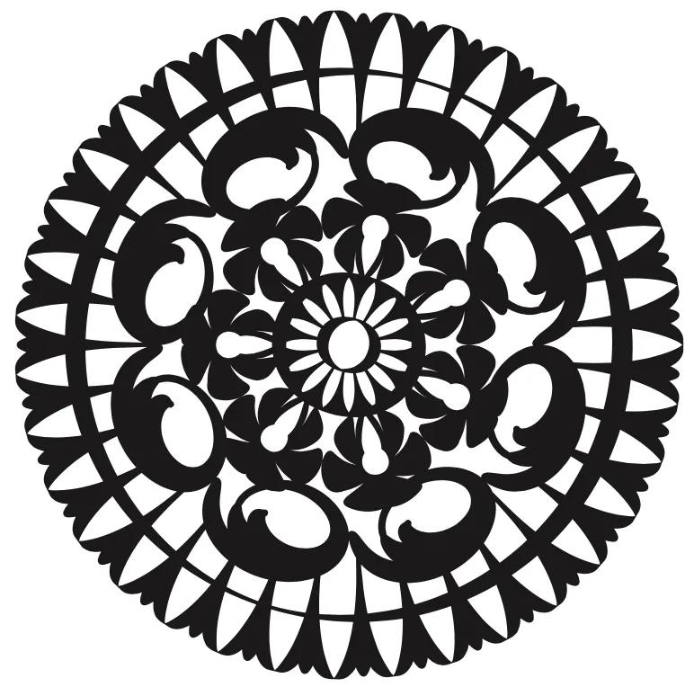 Mandala radosti - dřevěný obraz na zeď od 2opice.cz Materiál: DUB SONOMA, Velikost (mm): 500 x 500