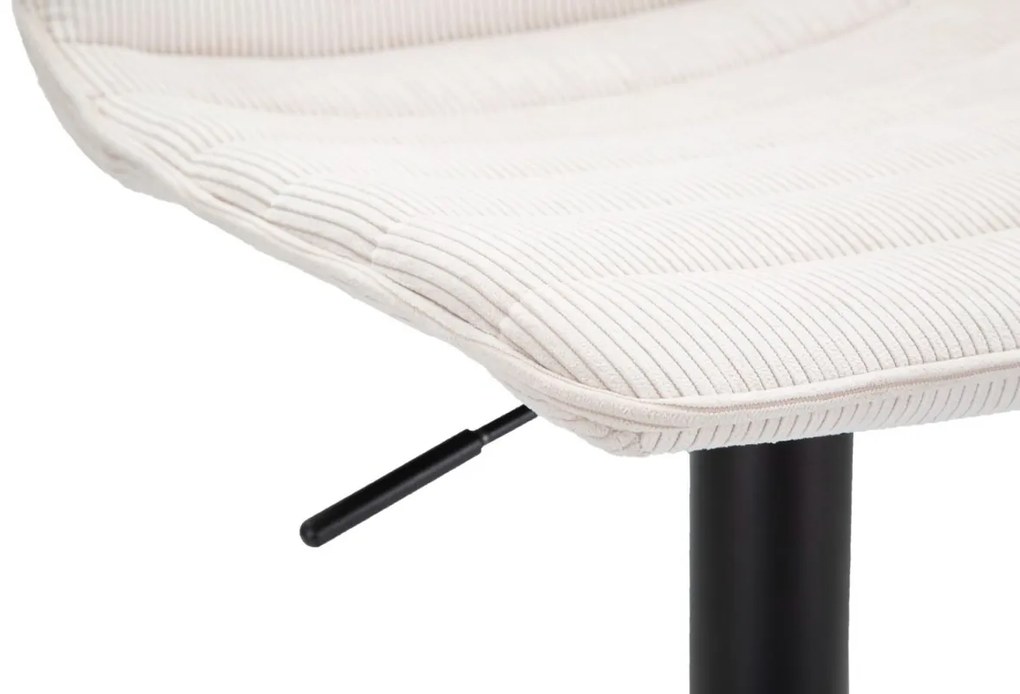 Designová barová otočná židle Camaxtli bílá