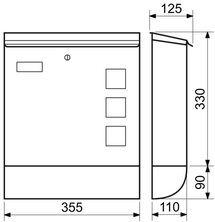 Richter Czech Poštovní schránka ocelová BK.70