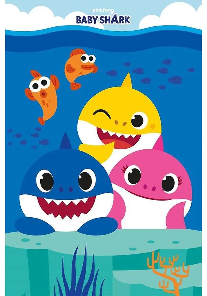Halantex Dětská deka BABY SHARK 205 - 100x150 cm