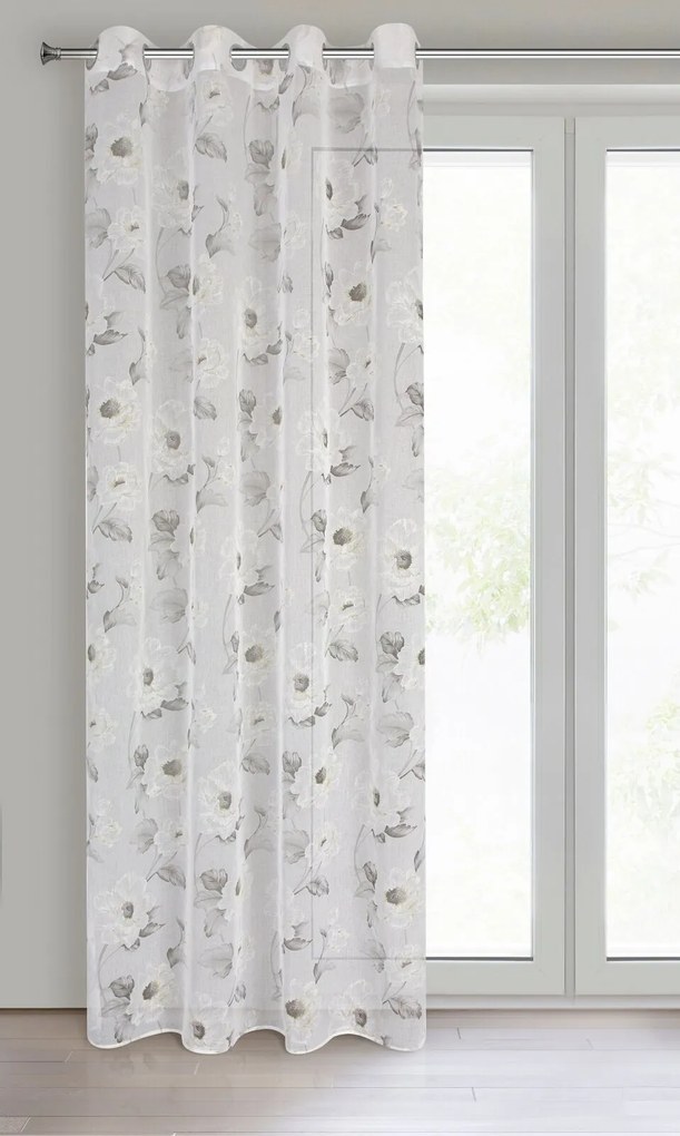 ZÁCLONA NA KROUŽCÍCH BESSY 140X250 CM VÍCEBAREVNÁ