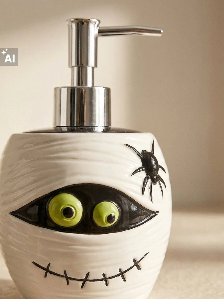 Sinsay - Dávkovač na mýdlo s halloweenským motivem - bílá