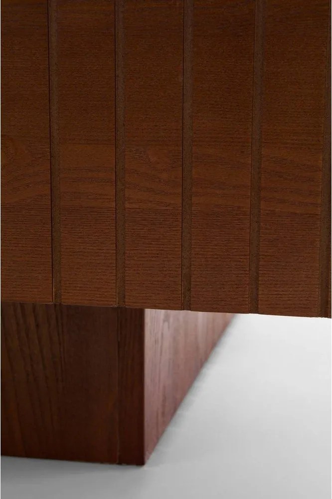 Tmavě hnědý konferenční stolek z MDF 90x90 cm Furuvik – Jotex