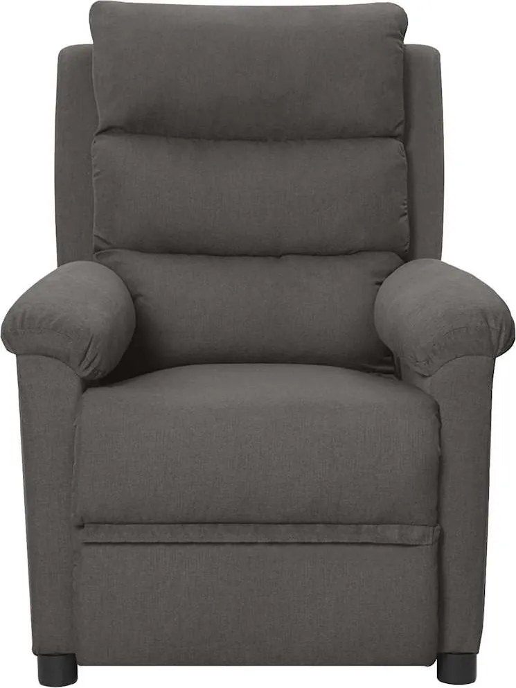 Elektrické polohovací křeslo tmavě šedé textil 3098964