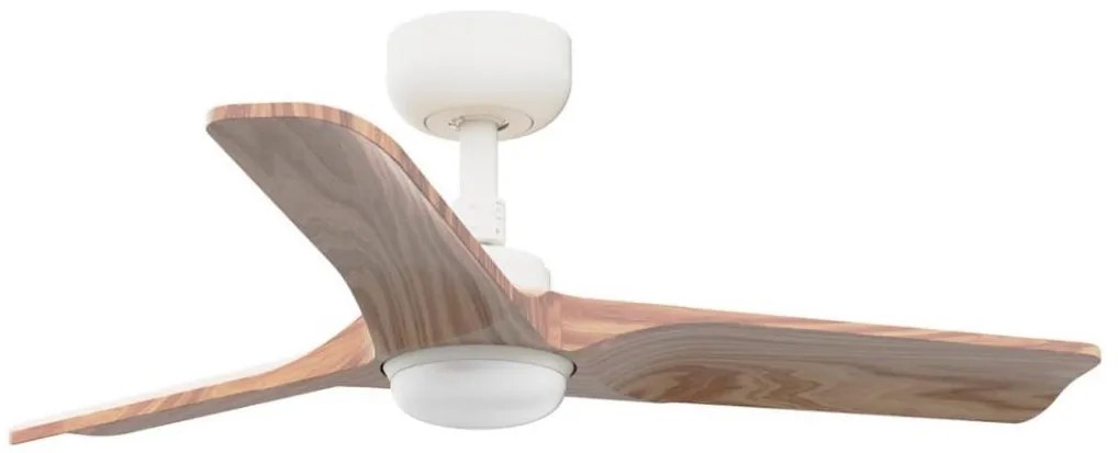 FARO Barcelona FARO 33805WT-1TW - LED Stm. vent. HEYWOOD S 10W/230V dřevo/bílá pr. 90 cm WT +DO 33805T1TW