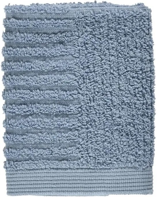 Modrý ručník ze 100% bavlny na obličej Zone Classic Blue Fog, 30 x 30 cm