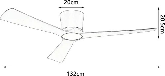 ZEVENTI - LED Stropní ventilátor AUREX LED/24W/230V Wi-Fi Tuya černá + DO
