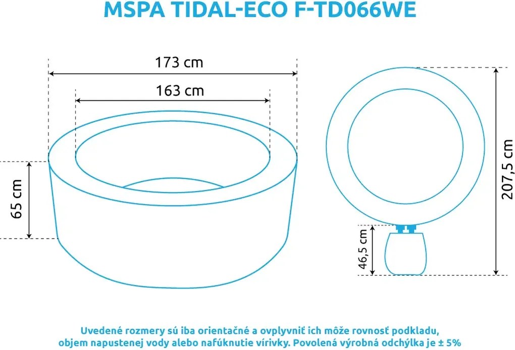 Mspa | Vířivý bazén MSPA Tidal F-TD066WE | 11400306