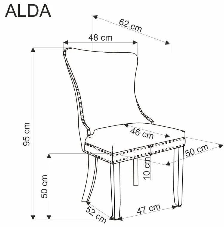 Jídelní křeslo ALDA Halmar Béžová